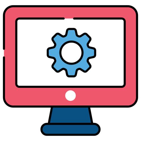 System Configuration Generic Color Lineal Color Icon