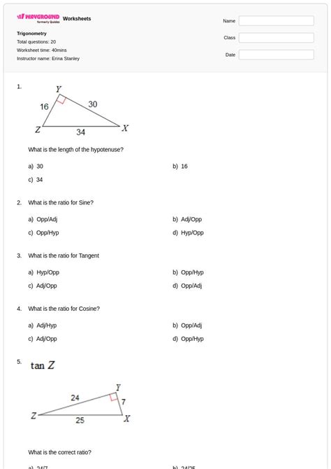 50 Math Worksheets For Grade 11 On Wayground Free And Printable