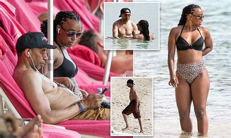 Espns Stephen A Smith Looks Relaxed On The Beach While Enjoying A Holiday With A Mystery Woman