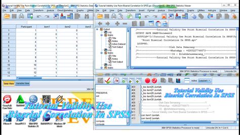 Tutorial Validity Use Point Biserial Correlation In Spss