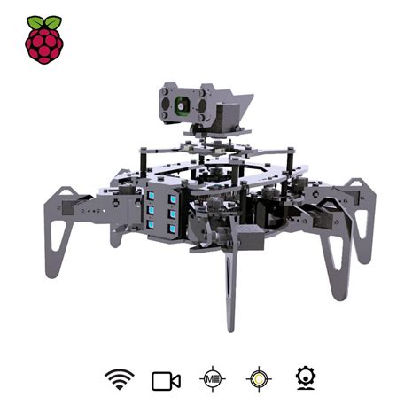 adeept raspclaws hexapod spider robot kit for raspberry pi robotshop