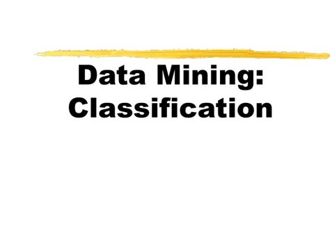 Ppt Data Mining Classification Powerpoint Presentation Free Download Id