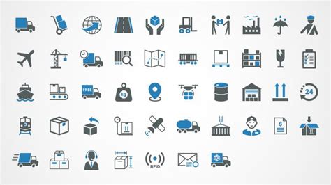 Logistics Icons For Powerpoint Shapechef