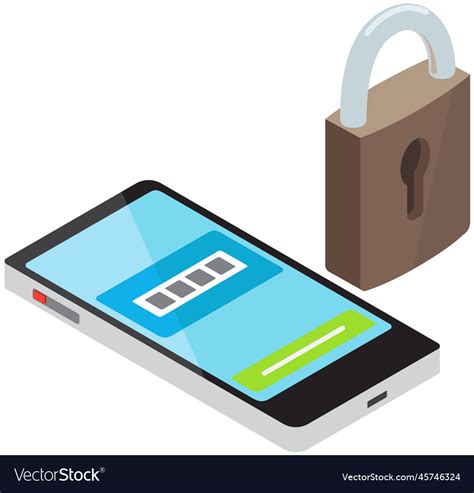 Mobile Security Concept Secure Internet Royalty Free Vector