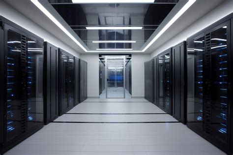Premium Ai Image Data Server Room