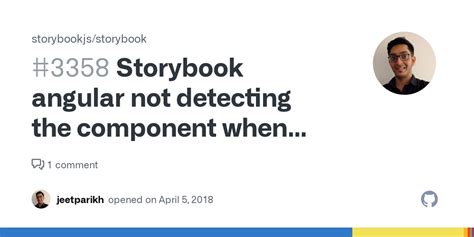 Storybook Angular Not Detecting The Component When The Selector Is An Attribute · Issue 3358