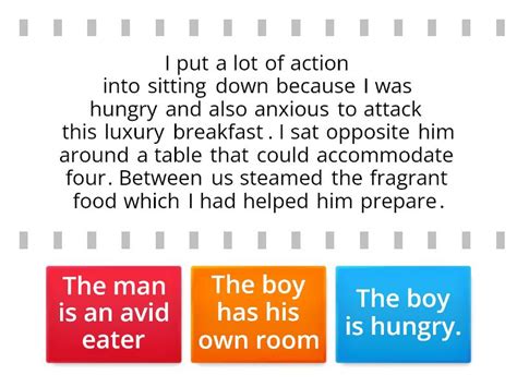 Main Idea Match Find The Match