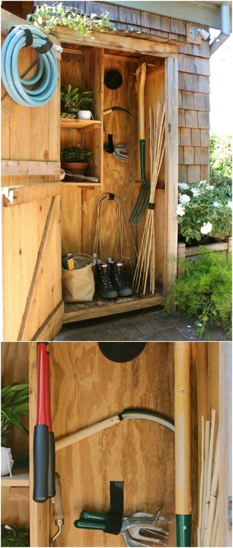 Practical Diy Storage Ideas To Organize Your Lawn And Garden Diy Crafts