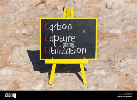 Ccu Carbon Capture Utilization Symbol Concept Words Ccu Carbon Capture