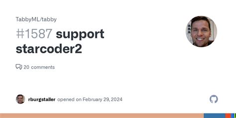 Support Starcoder Issue TabbyML Tabby GitHub