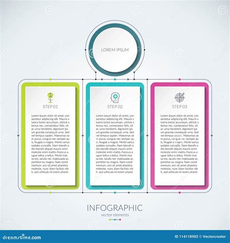 Abstract Infographic Chart With 3 Tabs Stock Vector Illustration Of Datatable Design 114118902