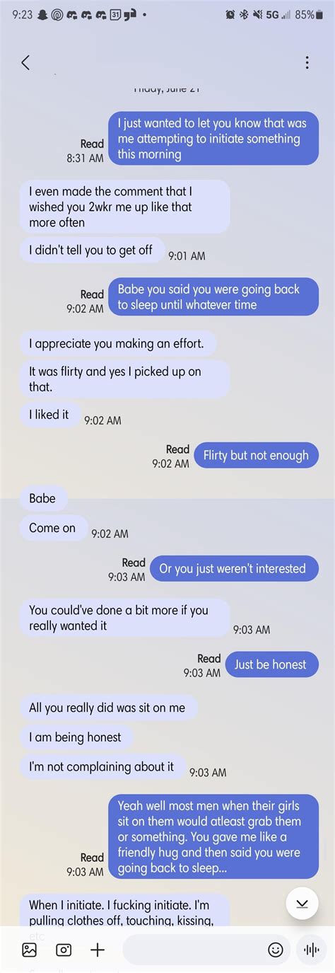 Reposting Texts With Husband About Initiating Sex R Texts