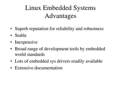 Ppt Linux Embedded Systems Trends Powerpoint Presentation Free