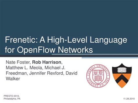 Ppt Frenetic A High Level Language For Openflow Networks Powerpoint
