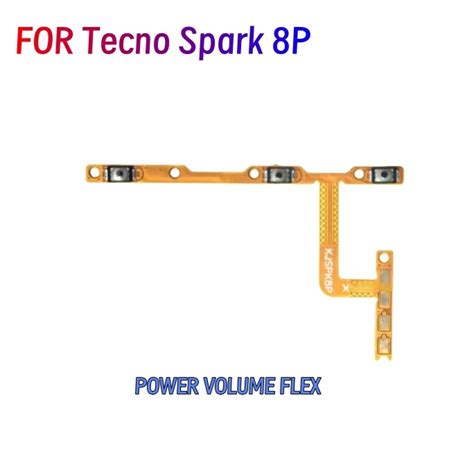 Power Volume Button Flex For Tecno Spark 8p Switch On Off Key Mute Button Ribbon Flex Cable