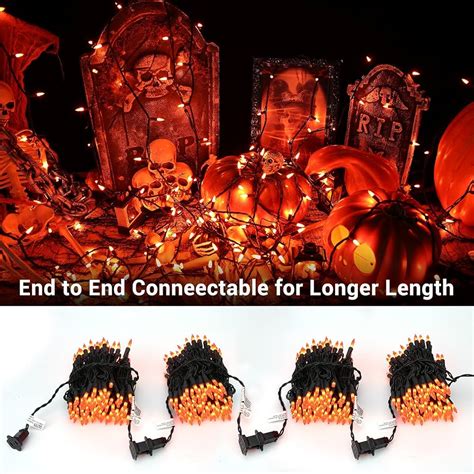 Orange Halloween Lights Halloween And Fall Lighting With 4lite Wiz