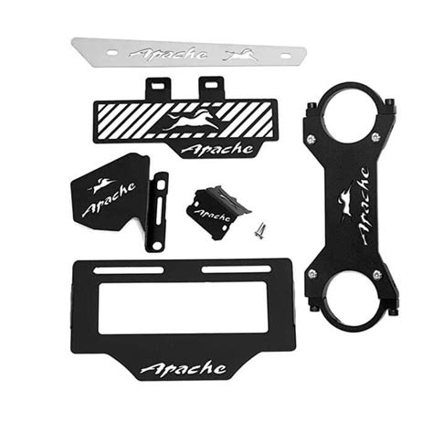 Kit Tvs Apache 6 Piezas Accesorios En Acero Para Tu Moto