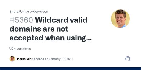 Wildcard Valid Domains Are Not Accepted When Using This Package In Appsource · Issue 5360