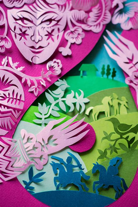 Paper Cutting Illustration Marusya Churai On Behance