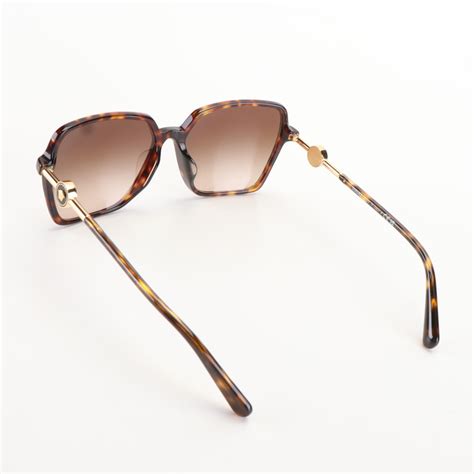 Versace Mod 4396 F Havana Frame Brown Gradient Sunglasses With Case