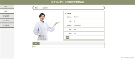 基于springboot的社区医院管理系统 Csdn博客