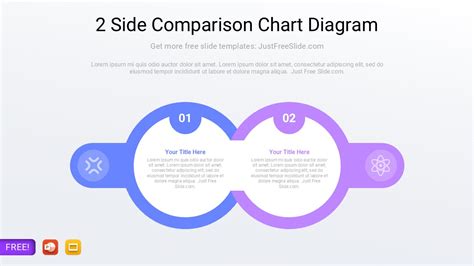 2 Side Comparison Chart Diagram Ppt Just Free Slide