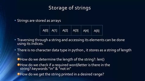 Python Strings Presentation Pptx