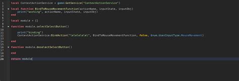 Contextactionservice Bindaction Mousemovement Not Working Scripting