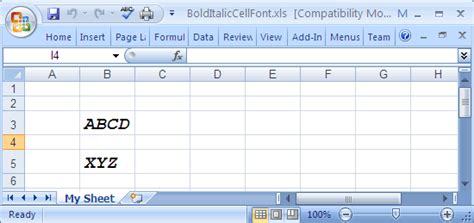 Be The Coder Excel Java Excel Api Examples How To Add Bold Italic Formatted Cell To Excel