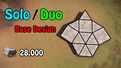 RUST Solo Duo Base Design 28k Stone YouTube