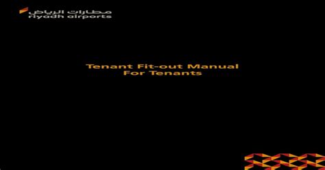 Pdf Tenant Fit Out Manual For Tenants4 5 1 0 Introduction To The Interior Fit Out Manual The