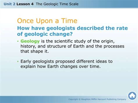 Lesson 4 The Geologic Time Scale Pptx Geology Science