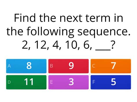Sequence Quiz