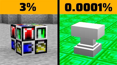 Самые РЕДКИЕ Предметы Майнкрафт Youtube