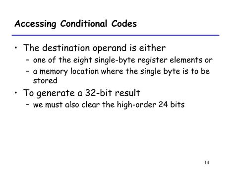 Ppt Conditional Codes Powerpoint Presentation Free Download Id 3991261
