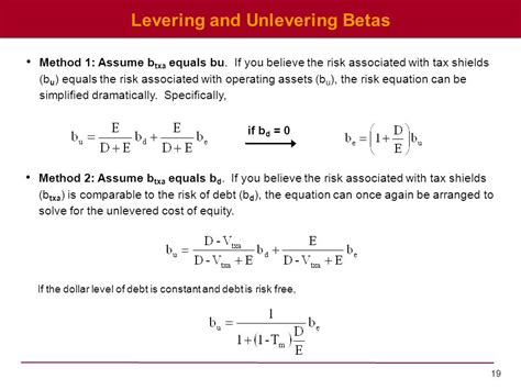 How To Find Unlevered Beta Quant RL