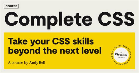 Complete Css Piccalilli