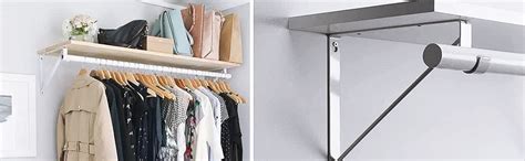 Apacali 2 Pack Heavy Duty White Steel Closet Brackets 10 8 X 10 8 X 1