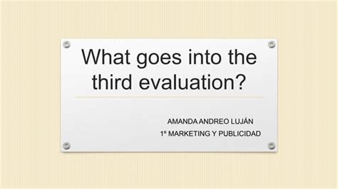 Presentation English Third Evaluation Pptx