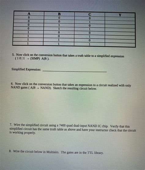 Solved Lab 4 Basic Logic Gates And Multisim Tools