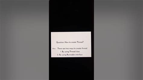 How To Create Thread Java Javainterviewquestions Technical