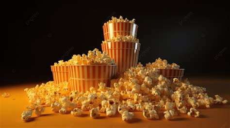 3d 렌더링의 영화 팝콘 영화 팝콘 영화 영화 시네마 팝콘 배경 일러스트 및 사진 무료 다운로드 Pngtree