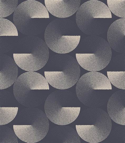 Premium Vector Bauhaus Design Graphic Circles Seamless Pattern Trend Vector Dot Work Abstract