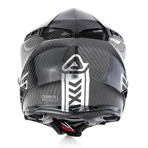 LARGE SILVER Acerbis Steel Carbon Full Face Helmet | Black Sheep ...