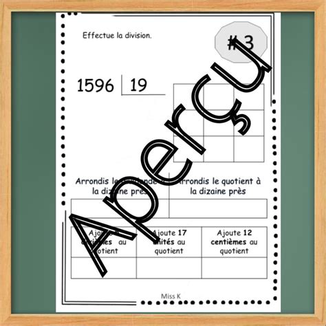 La Division à Crochet Sans Reste