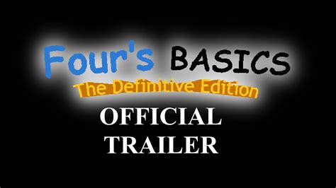 Fours Basics Definitive Edition Official Release Trailer [baldis Basics Mod] Youtube