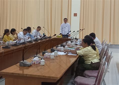 အမျိုးသားမှတ်တမ်းများမော်ကွန်းတိုက်ဦးစီးဌာန၏ ဌာနတွင်းလုပ်ငန်းညှိနှိုင်းအစည်းအဝေးကျင်းပခြင်း