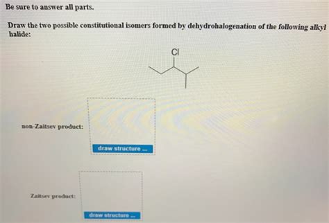 Solved Draw The Two Possible Constitutional Isomers Formed