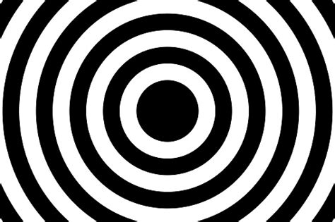 흑인과 백인 동심원 배경입니다 목표 조준 고충 진원지 태양 버스트 레이더 물결 모양 수중 음파 탐지기 소용돌이 무선 신호 배너 간단한 벡터 일러스트레이션 벡터에 대한 스톡