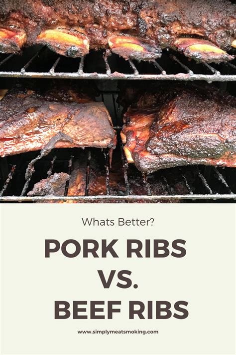 Beef Ribs Vs Pork Ribs What S The Difference Simply Meat Smoking Pork Ribs Beef Ribs
